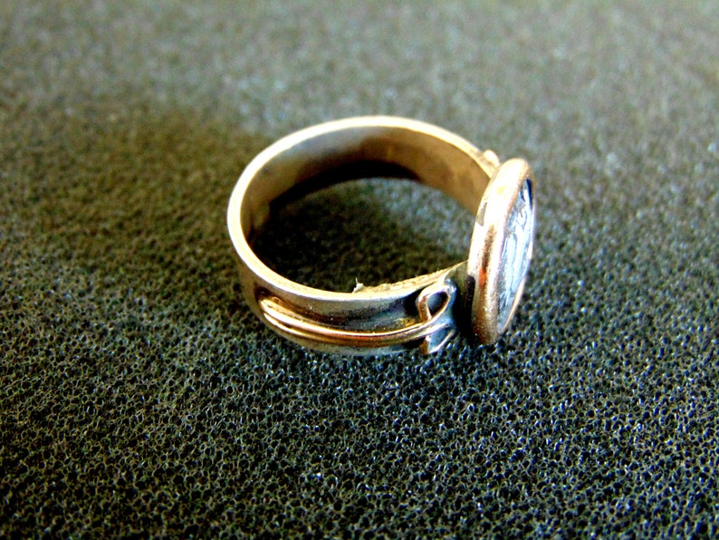 Coin Signet Ring Ancient Coin Ring Greek Signet Ring Greek - Etsy