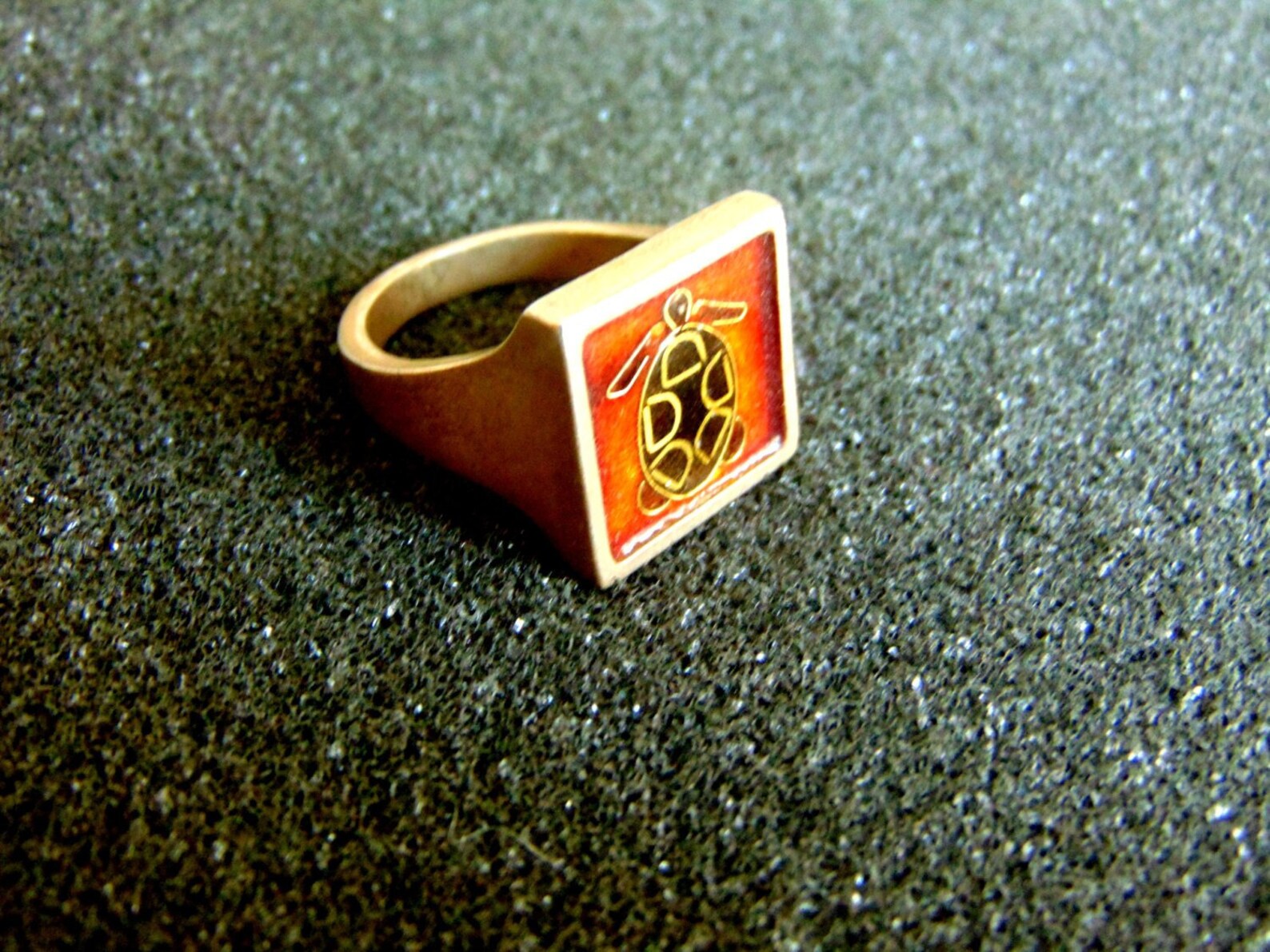 Turtle Signet Ring for Men Mens Rings | Etsy