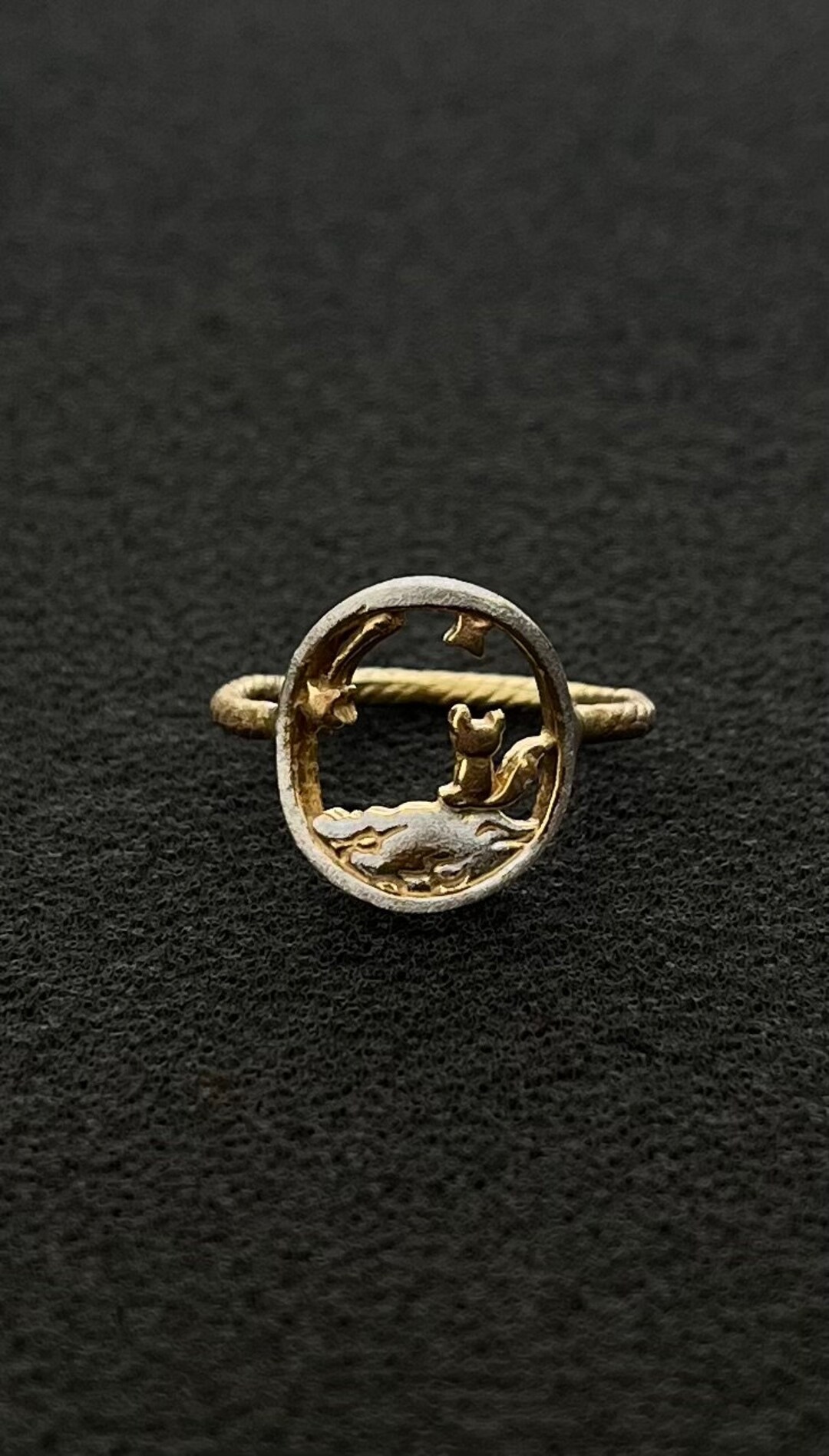 Cute Little Prince Fox Ring, Minimal Animal Silver 925 Ring, Unusual ...