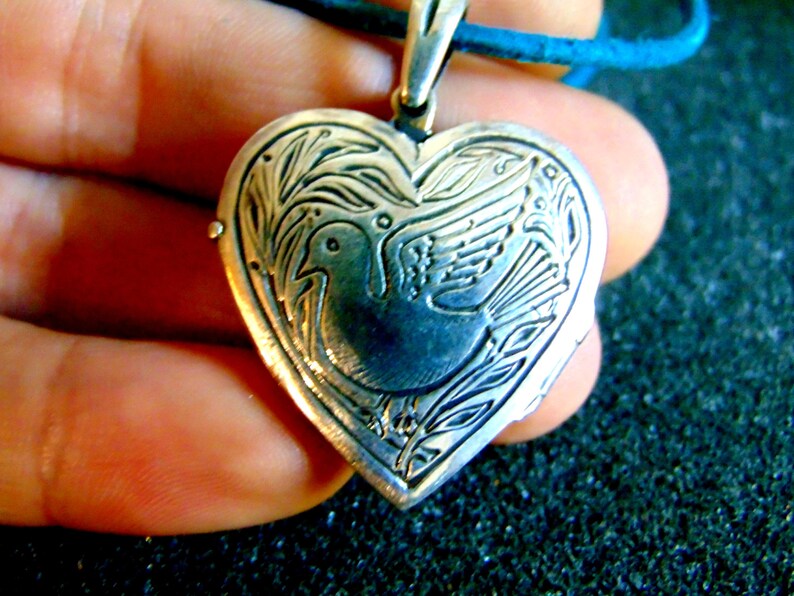 Stunning Sterling Silver Heart Locket-engraved Silver 925 - Etsy