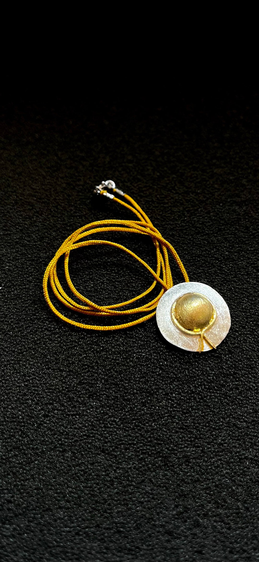 925 Silver Gold Plated Straw Hat Pendant, Handmade Hat Pendant ...
