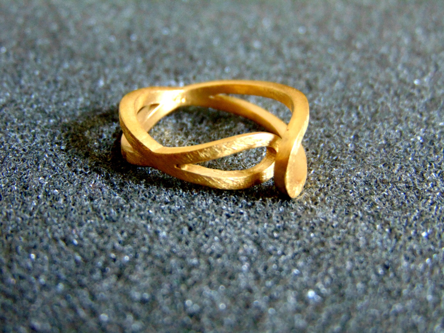 Minimalist 18k Ringsolid Gold Womens Ringgeometric Rings for | Etsy