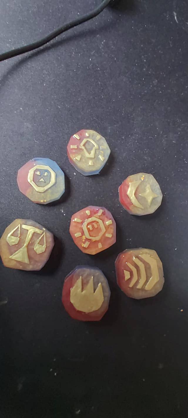 Resin Casted Runescape Runes - Etsy UK