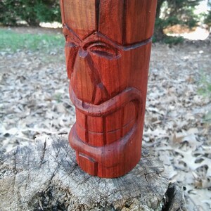 Handmade Tribal Tiki Head Redheart Wood Carving - Etsy