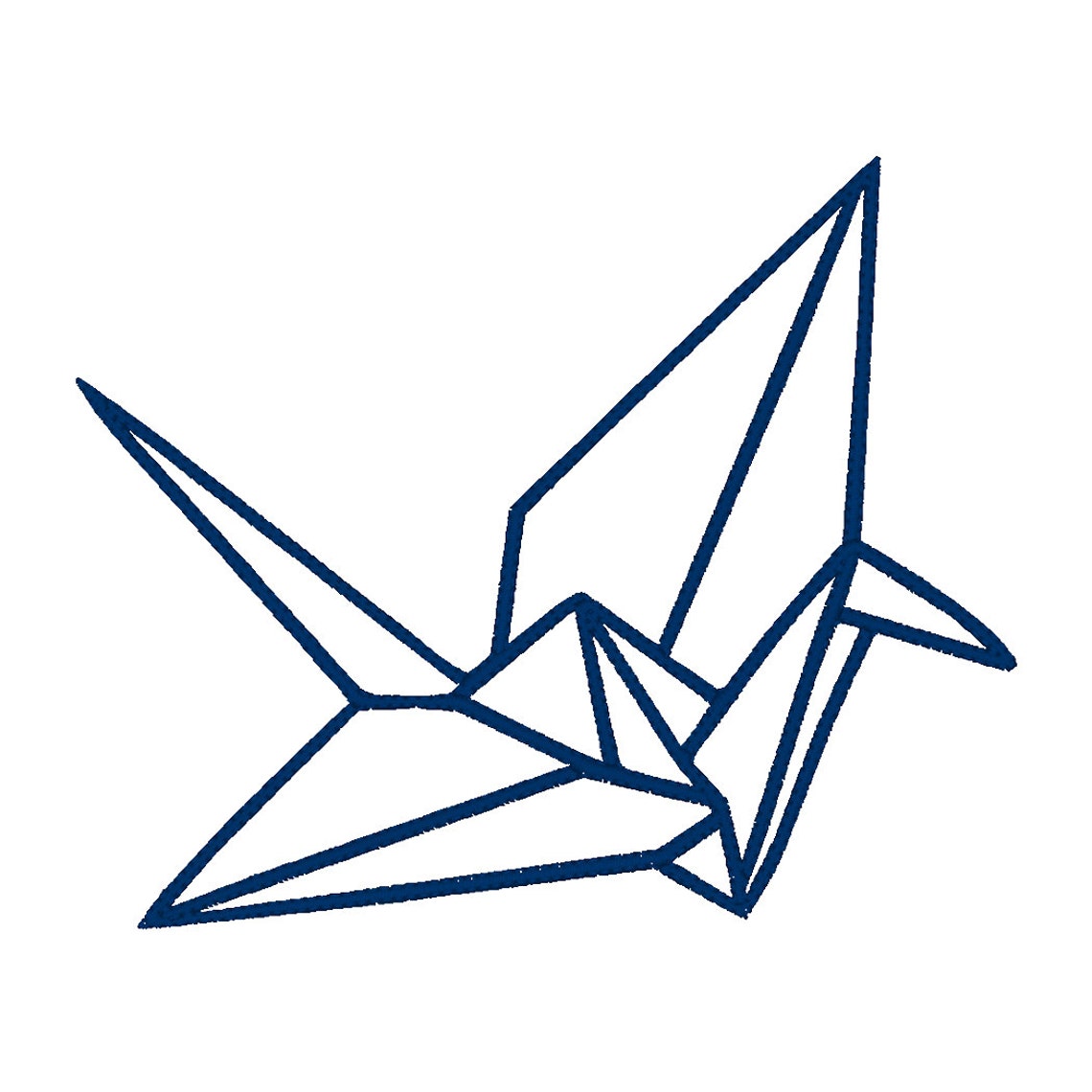 Origami Crane Applique Embroidery Design Pattern for Machine Sewing ...