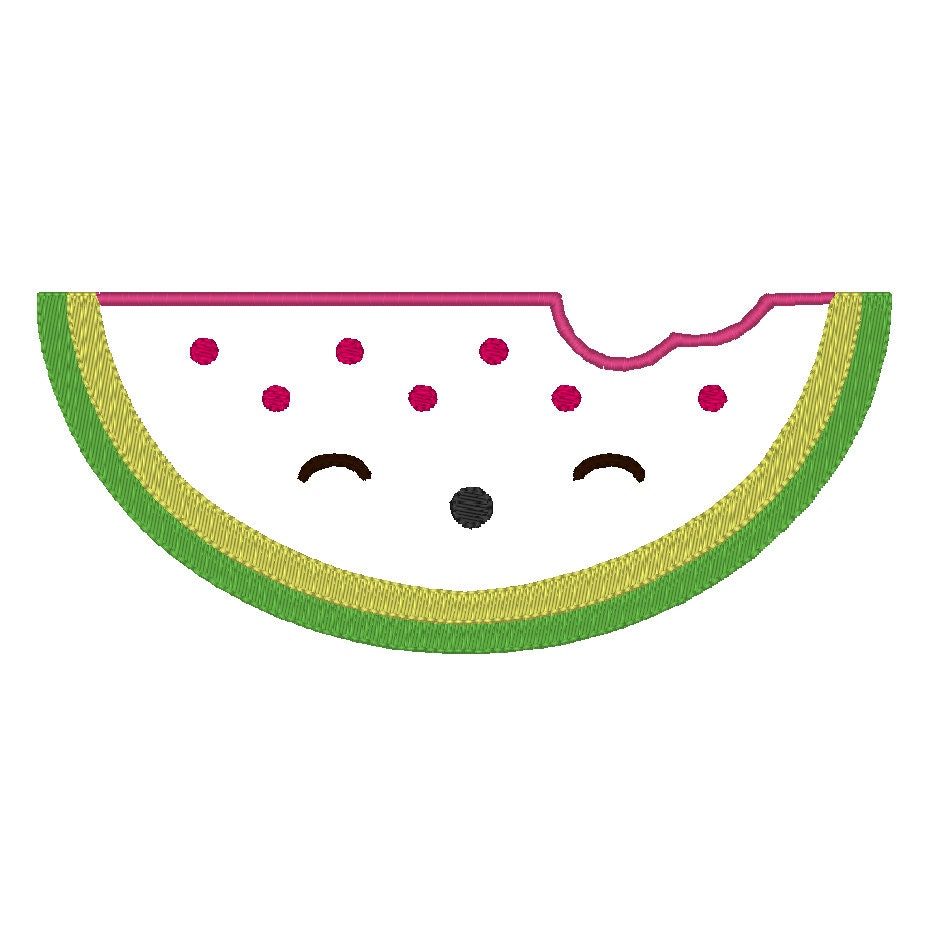 Watermelon Applique Embroidery Design Pattern for Machine Sewing Super ...