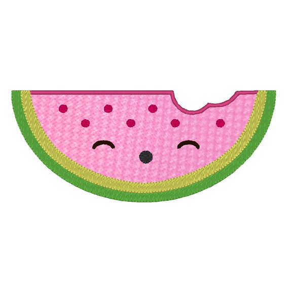 Watermelon Applique Embroidery Design Pattern for Machine | Etsy