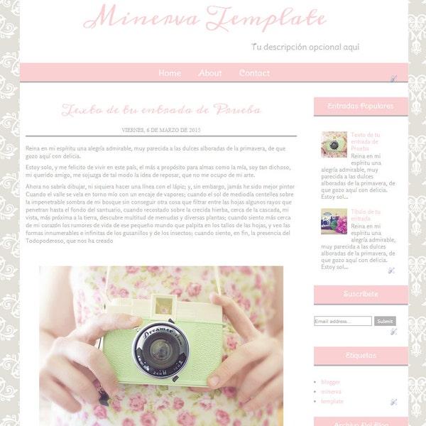 Blogger Template - Etsy