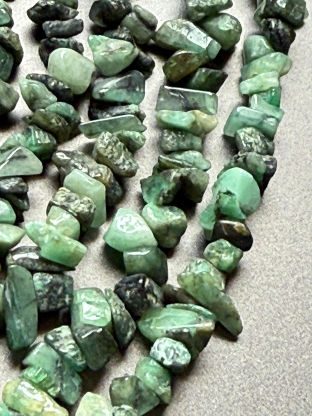 Emerald Chip Beads: Natural Gemstone Jewelry Making Strand - Etsy
