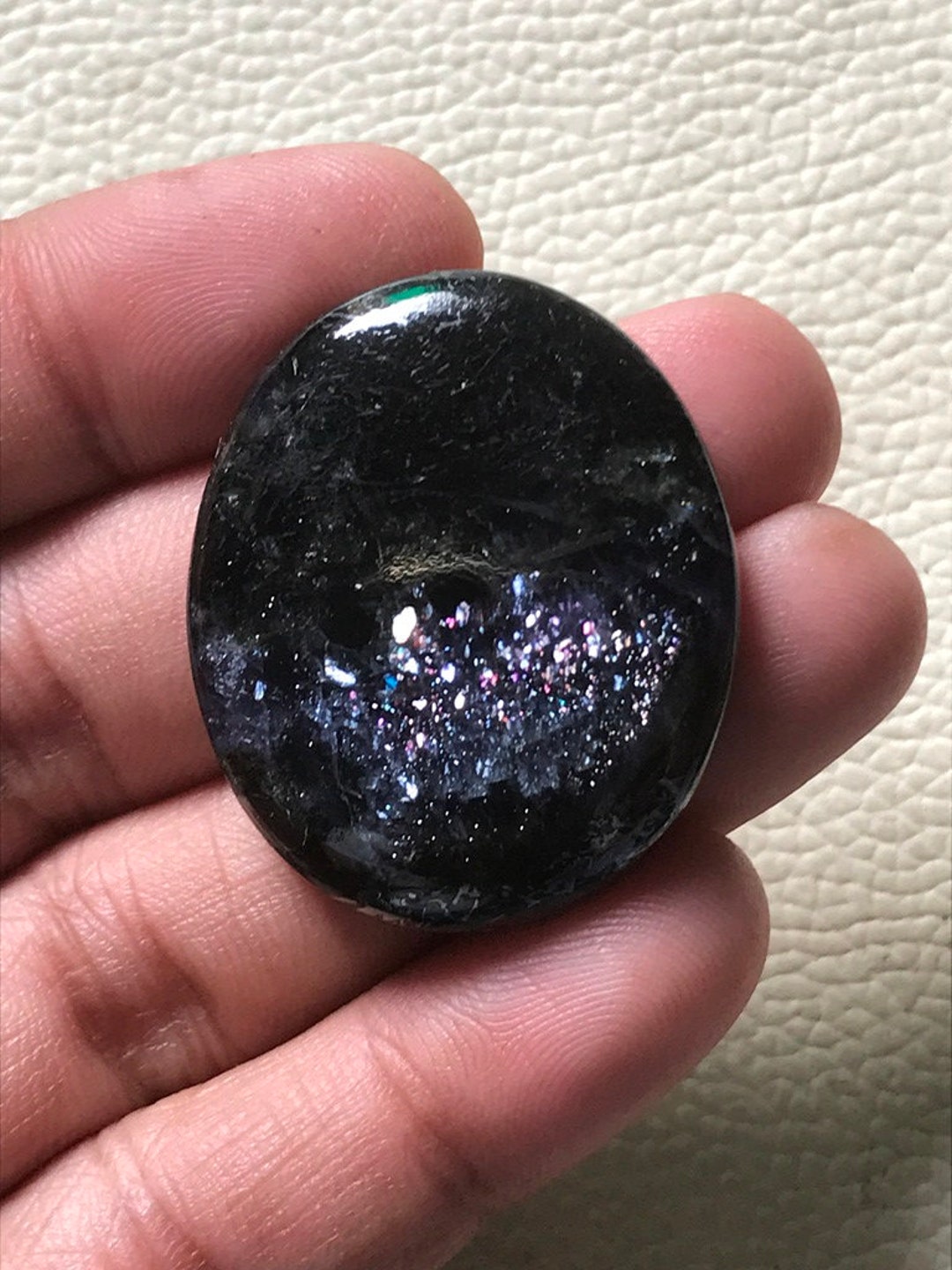 Rare Iolite Titanium Flashing Power Gemstone Cabochon Oval - Etsy