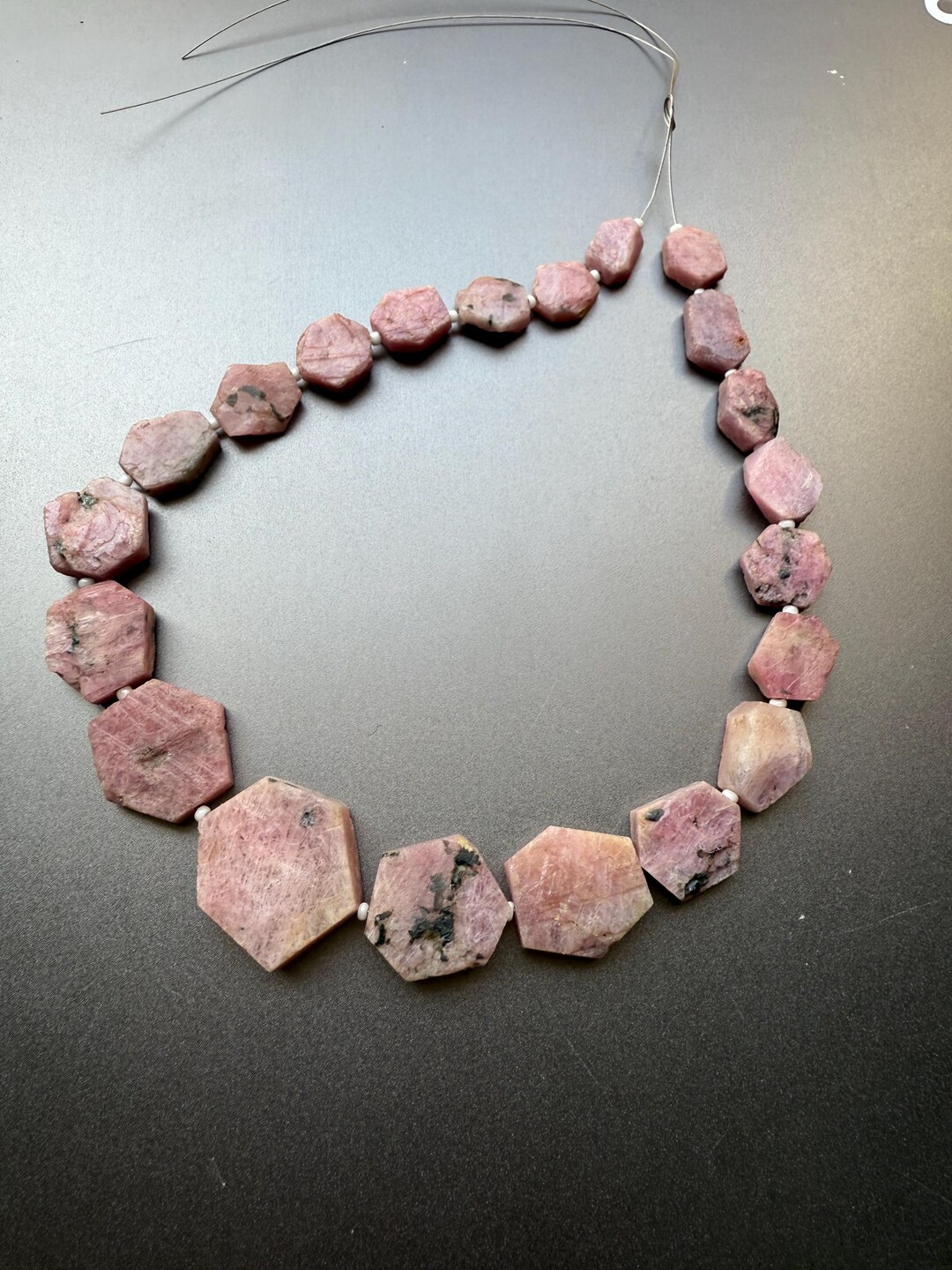 Natural Ruby, Gemstone Rough Beads, Nugget Size 22-12 Mm 8' Inches ...