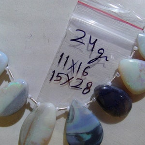 OA0044/ 1. Strand Australian Opal Rough Beads 120, Carats 11X16 15X28 ...