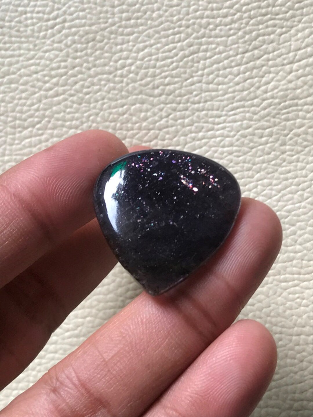 Rare Iolite Titanium Flashing Power Gemstone Cabochon Pear - Etsy