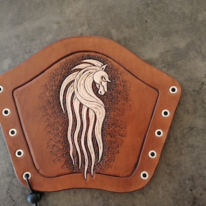 Leather Archery Bracer, Hand Tooled Arm Guard. Rohan Design.larp - Etsy ...