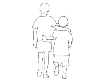 Big Brother Line Art - Etsy