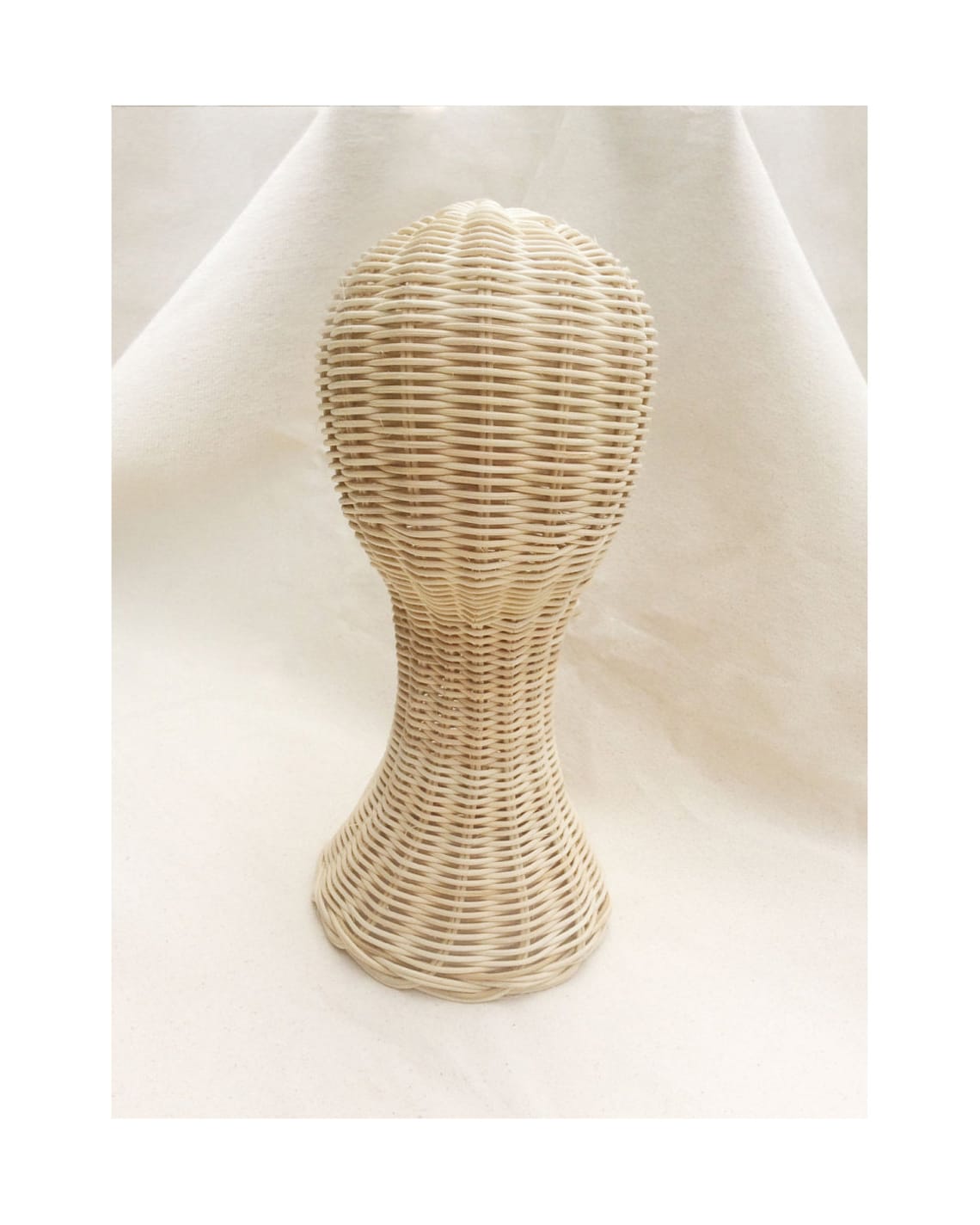 Hand Made Mannequin Head Rattan Wig Stand hat Display Stand | Etsy