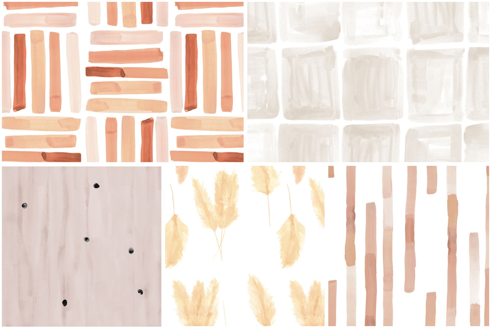 Chic Boho Style Digital Papers earthy bohemian Backgrounds | Etsy