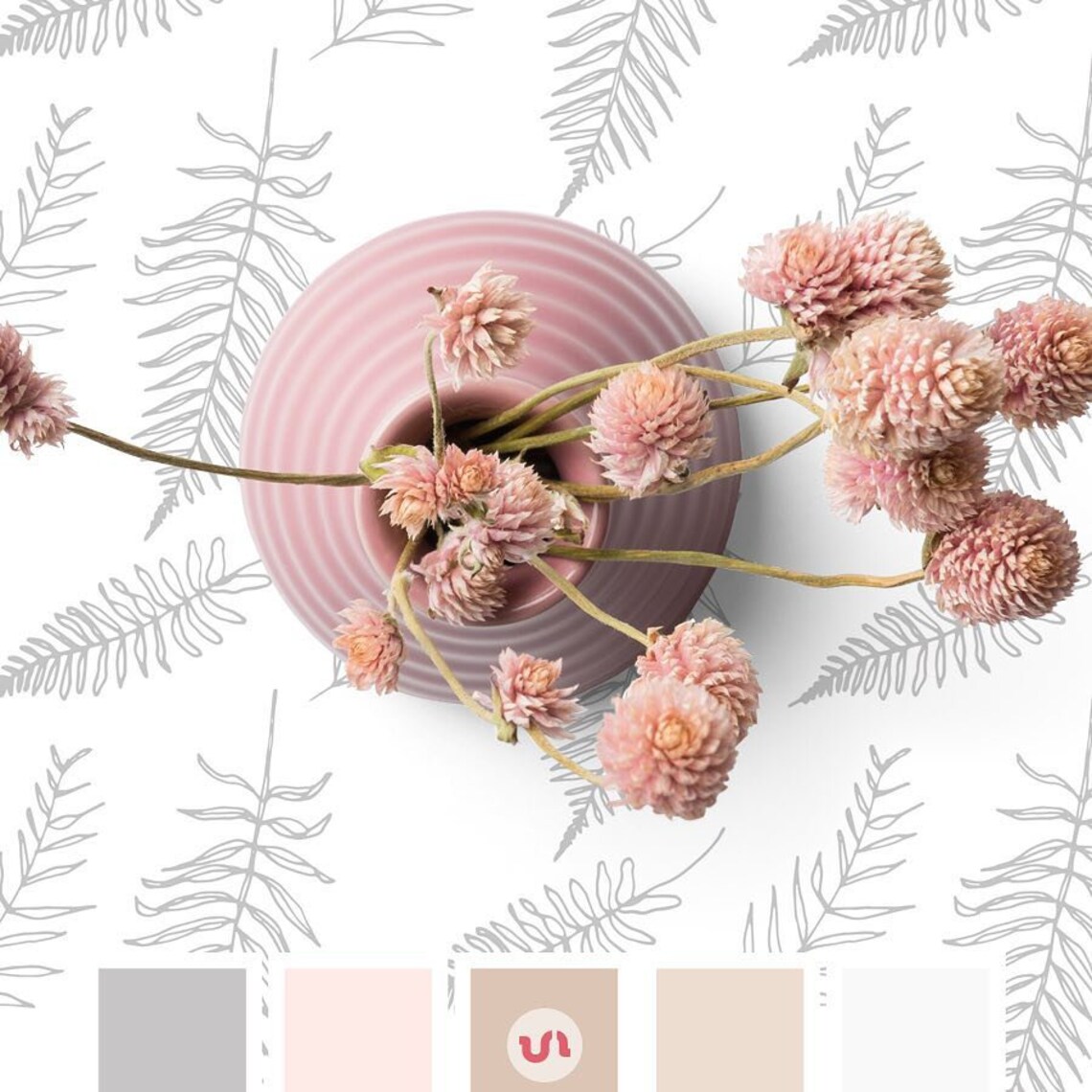 Leaf Wedding Digital Paper, Handdrawn Elegant Floral Prints (digital ...