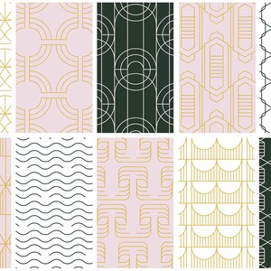 Simple Monoline Patterns, Backgrounds, Digital Papers, Scrapbook Paper ...