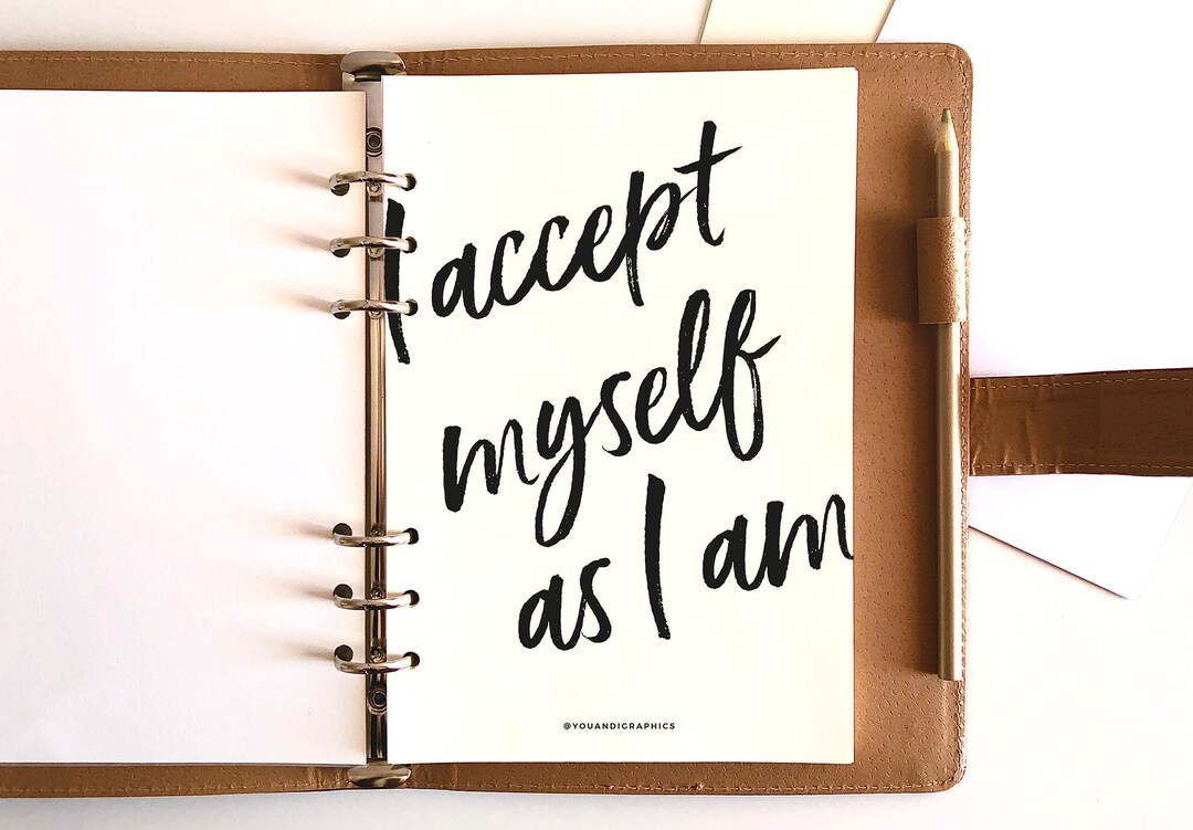 Printable Planner Dashboards With Self Love QUOTES. Ideal as Planner ...