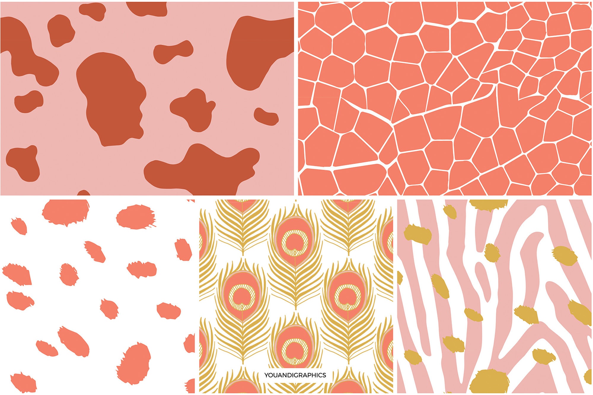 Animal skin animal print background printable paper | Etsy