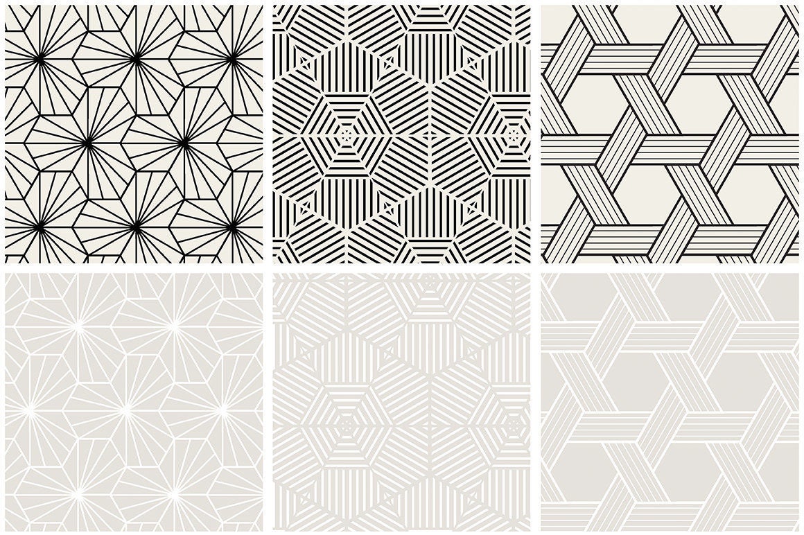 Digital Paper Printable Paper Scrapbook Clipart Geometry - Etsy