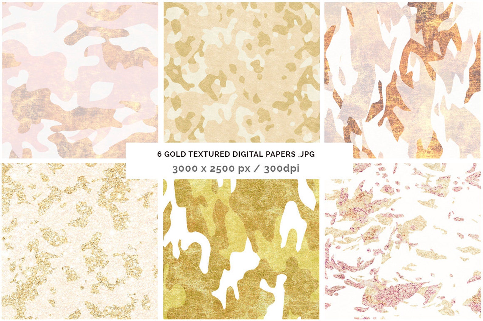 Camouflage Backgrounds Camo Pattern Gold Clipart Digital - Etsy
