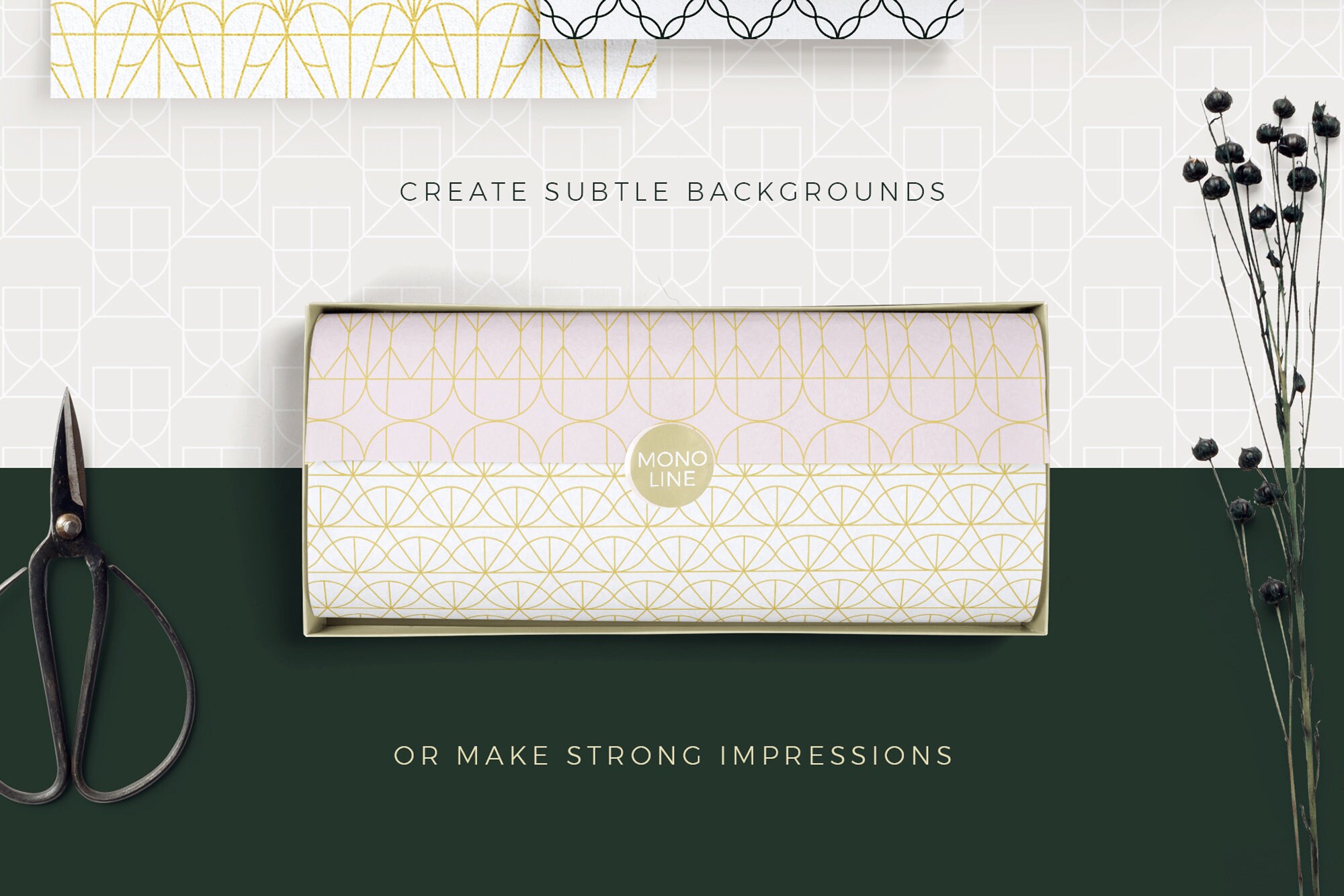 Simple Monoline Patterns Backgrounds Digital Papers | Etsy