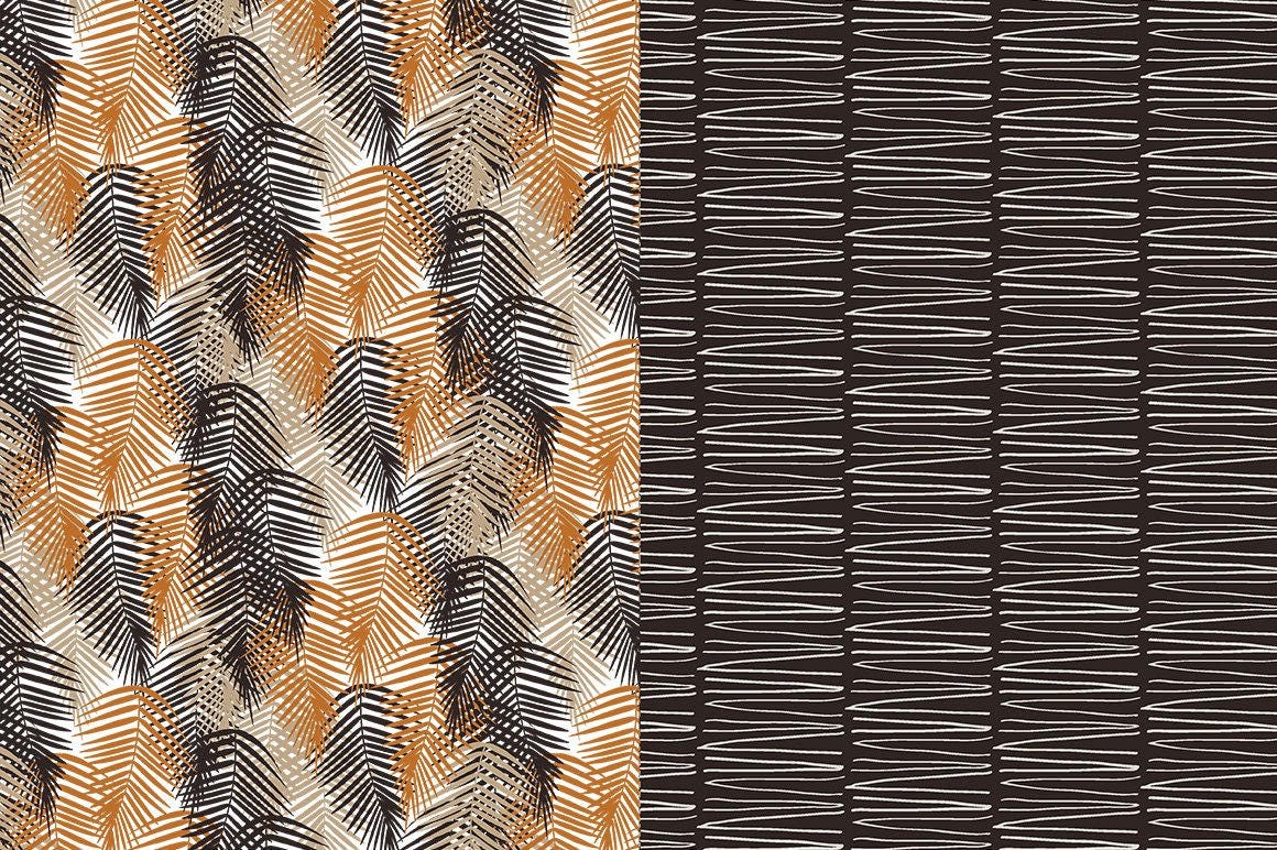 Digital Paper, Printable, Tropical Pattern, Scrapbook Paper, African ...