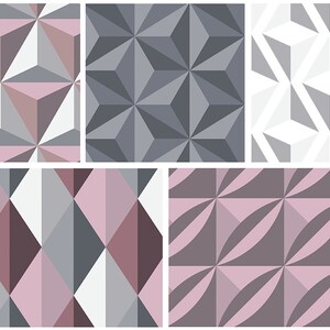 Digital Paper, Printable Paper, Scrapbook Paper, Clipart, Geometry ...