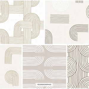 Sand Zen Garden Digital Papers, Earthy, Neutral Tones Bohemian ...