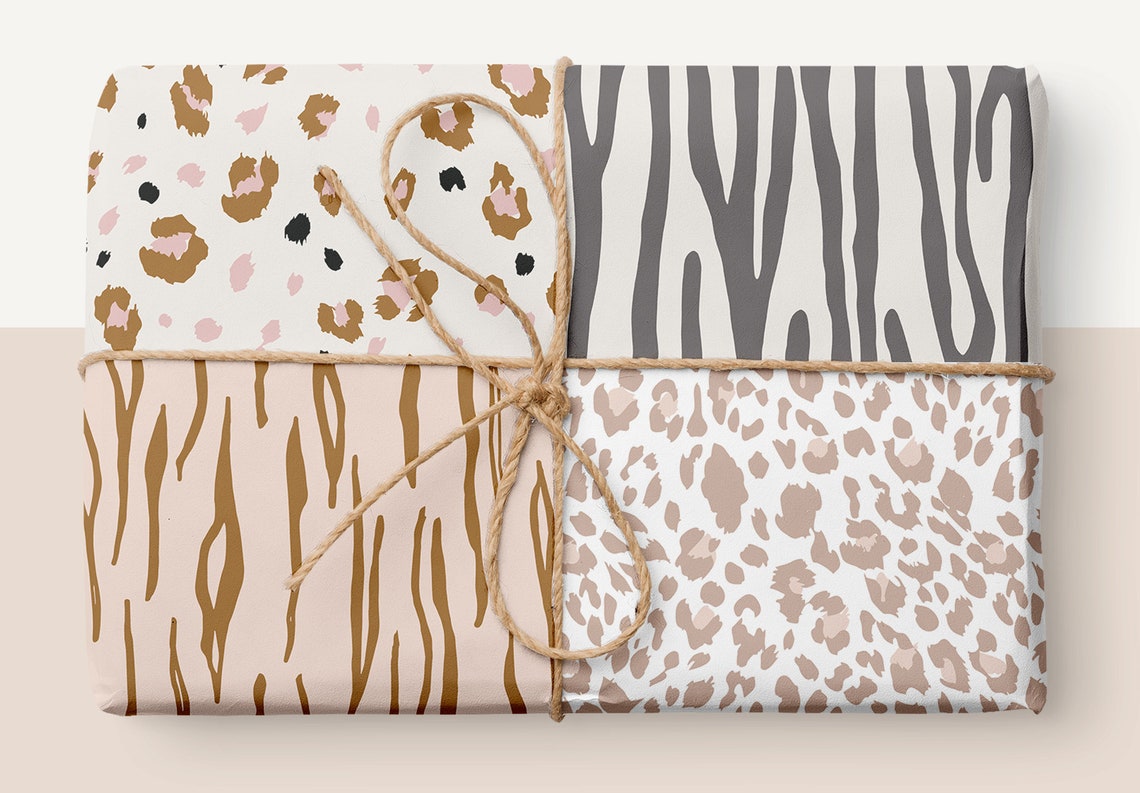 Animal Print Digital Paper Set, Safari Backgrounds (JPG) - Etsy
