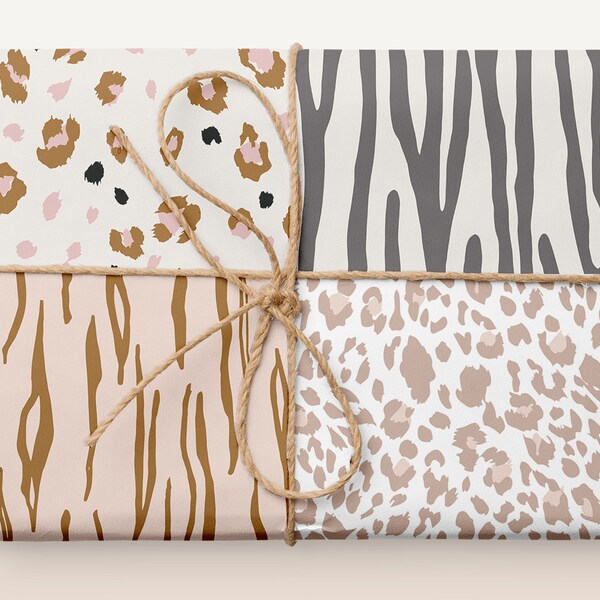 Animal Print Papers - Etsy