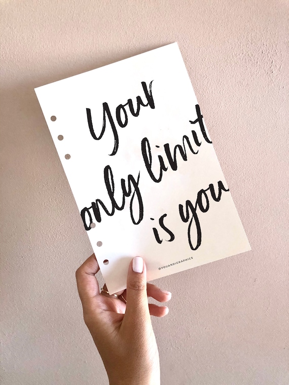 Single Printable Planner Dashboard With Quote Design. Ideal as | Etsy