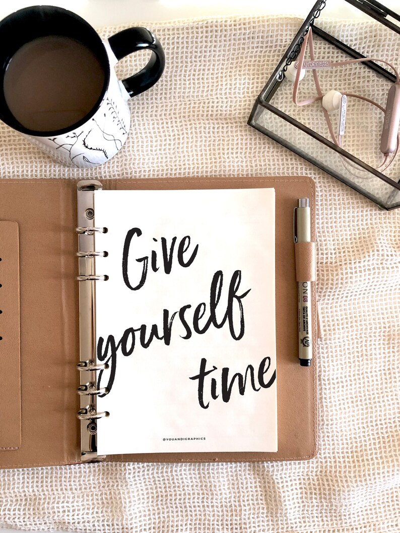 Inspirational Quote Planner Dashboard, Section Divider (PDF) - Etsy