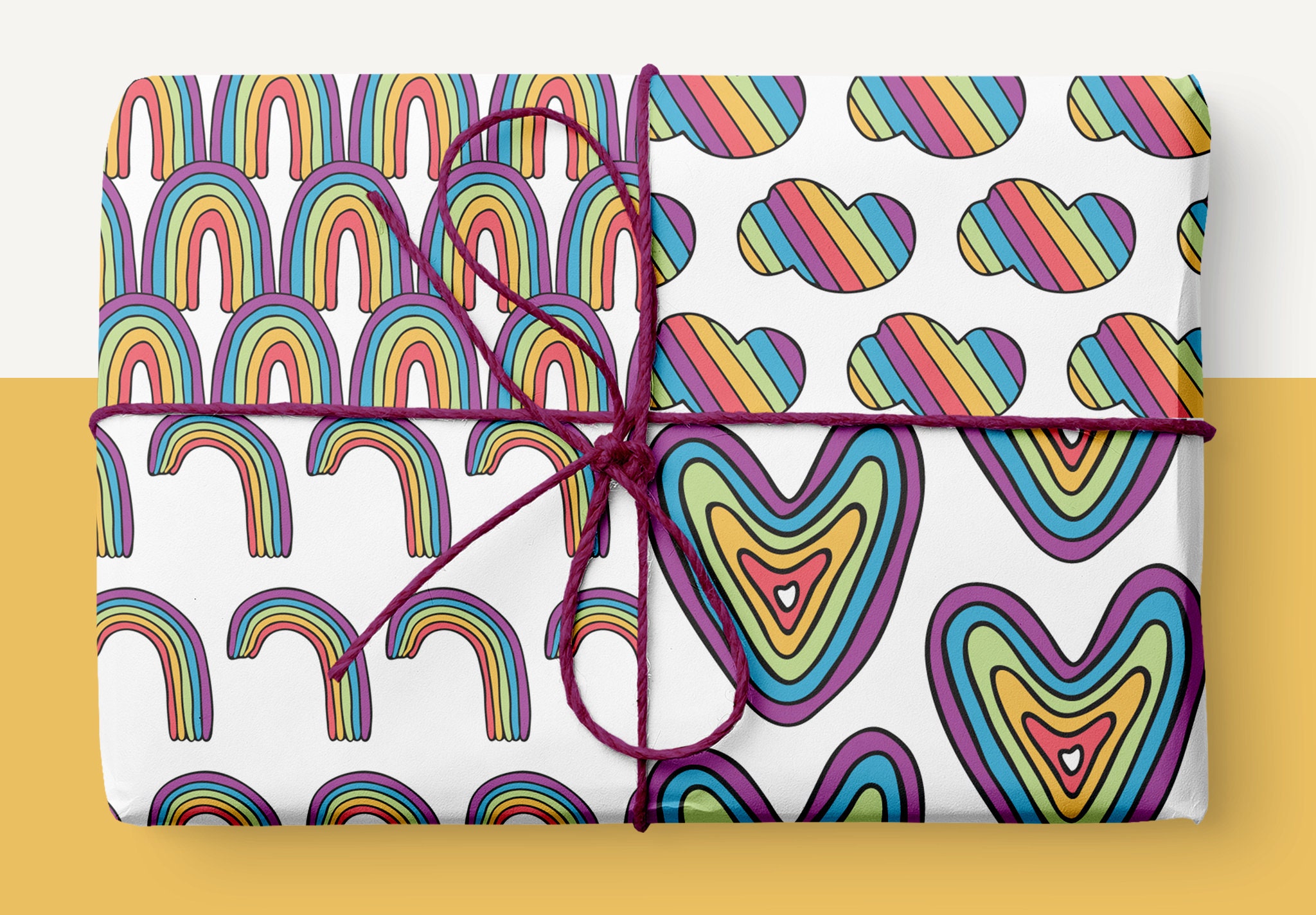 Rainbow Pattern Backgrounds Rainbow Colors Digital Paper - Etsy