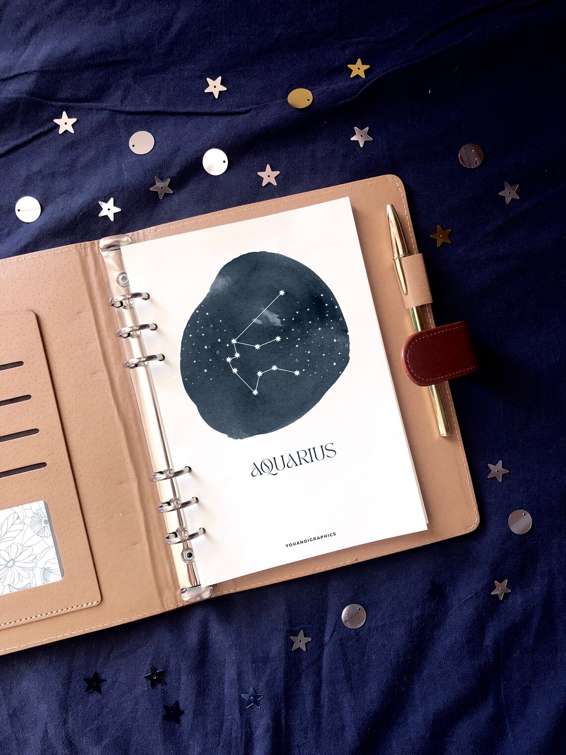 Zodiac Constellation Printable Planner Dashboards Star Signs - Etsy
