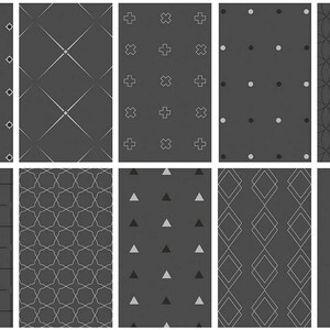 Geometric Pattern, Scrapbook Paper, Minimal Patterns, Digital Paper ...