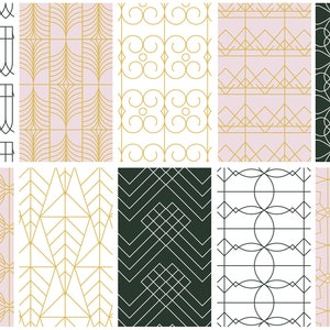 Simple Monoline Patterns, Backgrounds, Digital Papers, Scrapbook Paper ...