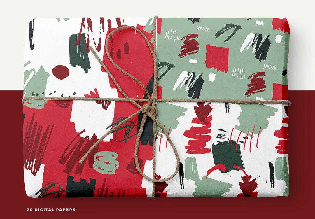 Christmas Digital Papers, Printable Backgrounds, Scrapbook Paper ...