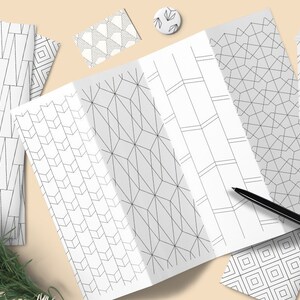 Geometric Patterns, Background, Digital Papers, Scrapbook Paper ...