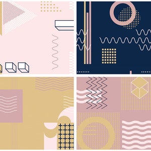 Digital Paper, Printable Paper, Scrapbook Paper, Clipart, Geometry ...