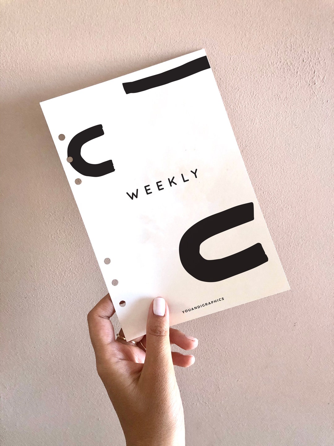 Single Printable Planner Dashboard WEEKLY Divider With Abstract Shapes. Planner Divider and ...