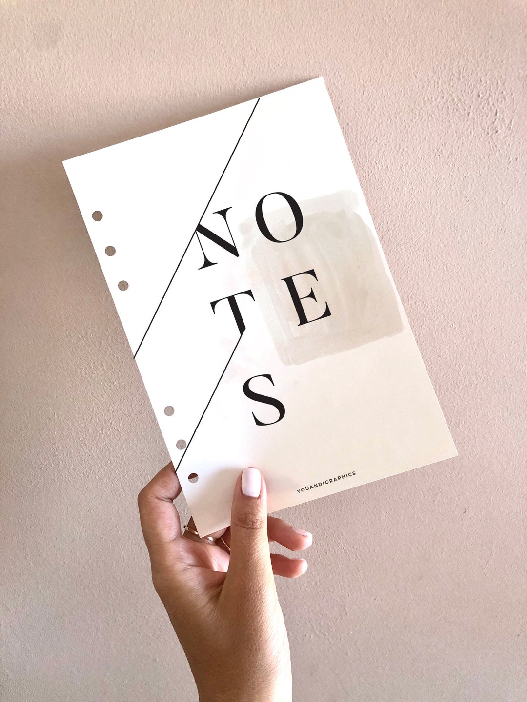 Single Printable Planner Dashboard NOTES Divider. Ideal as Planner ...