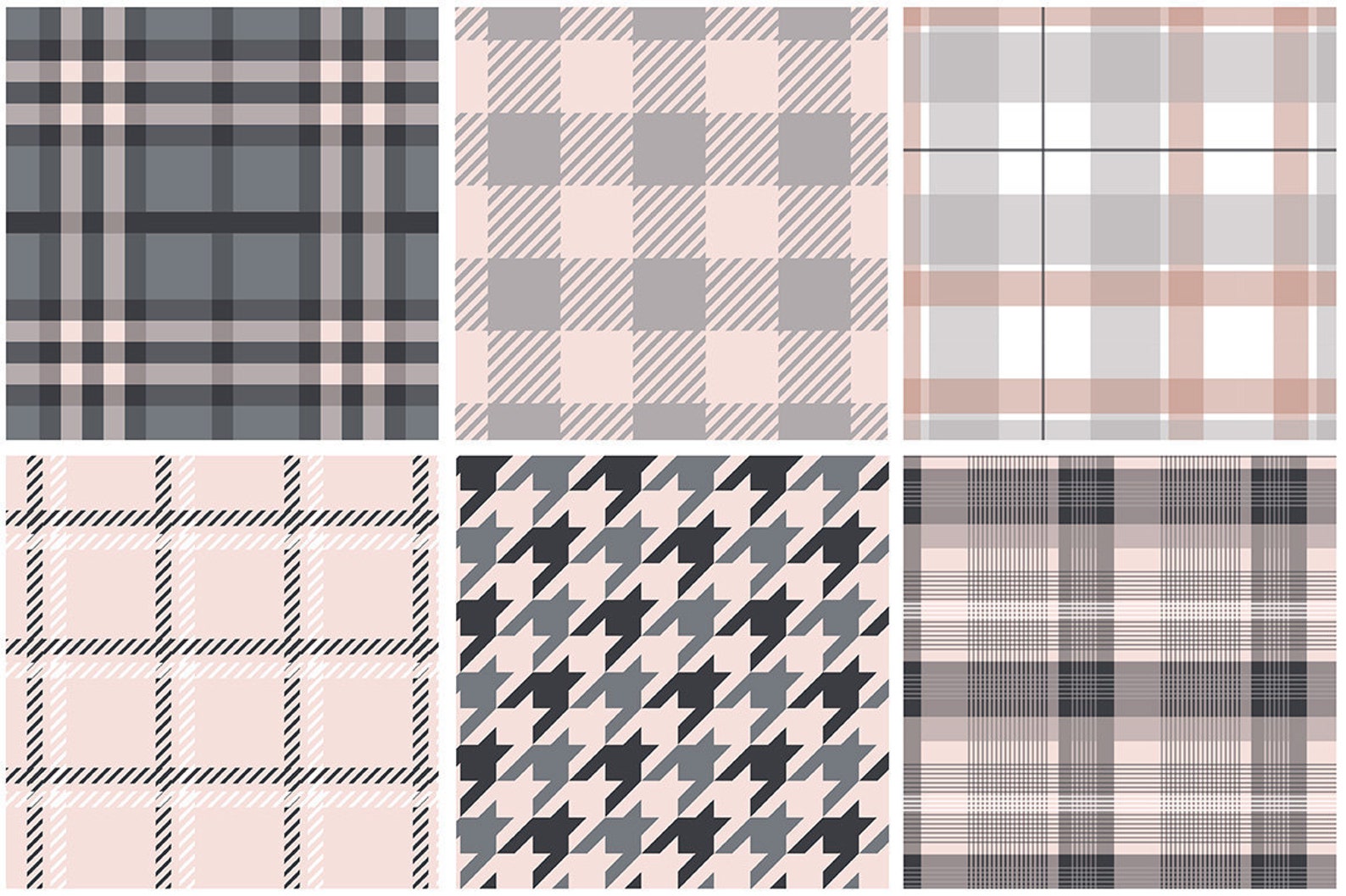 Houndstooth Background, Printable Background, Printable Paper, Digital ...
