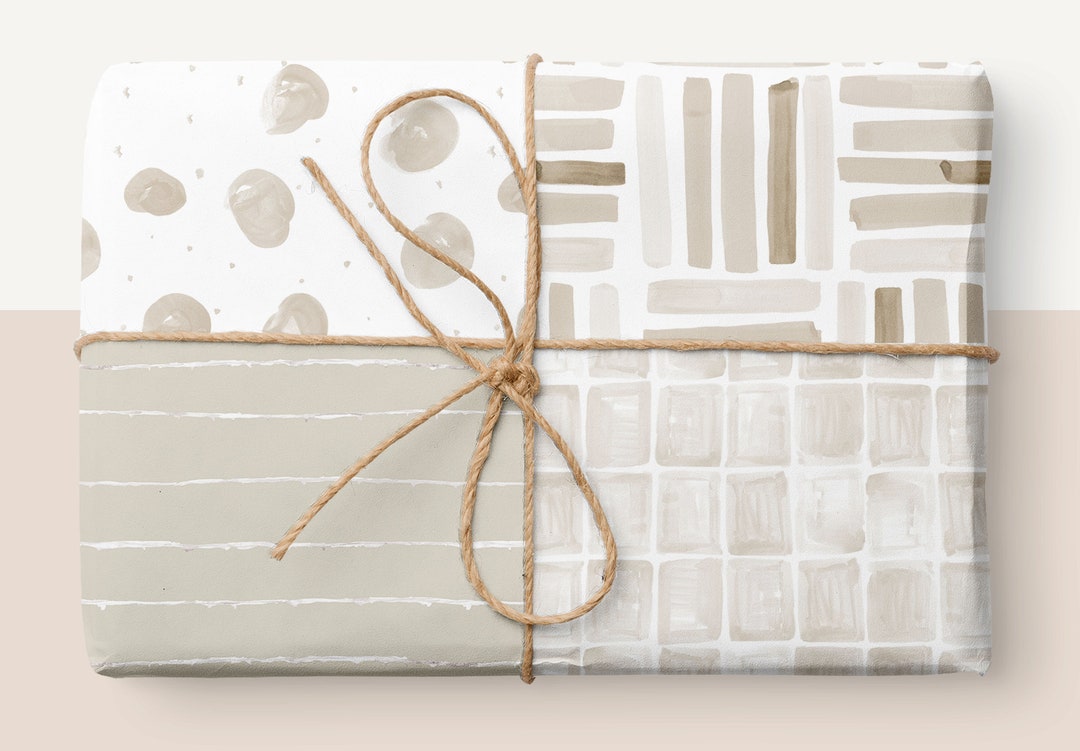 Earthy Boho Watercolor Paper, Printable Scrapbook Paper (digital ...