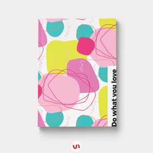 Digital Paper, Printable Paper, Abstract Shapes, Colorful Pattern ...