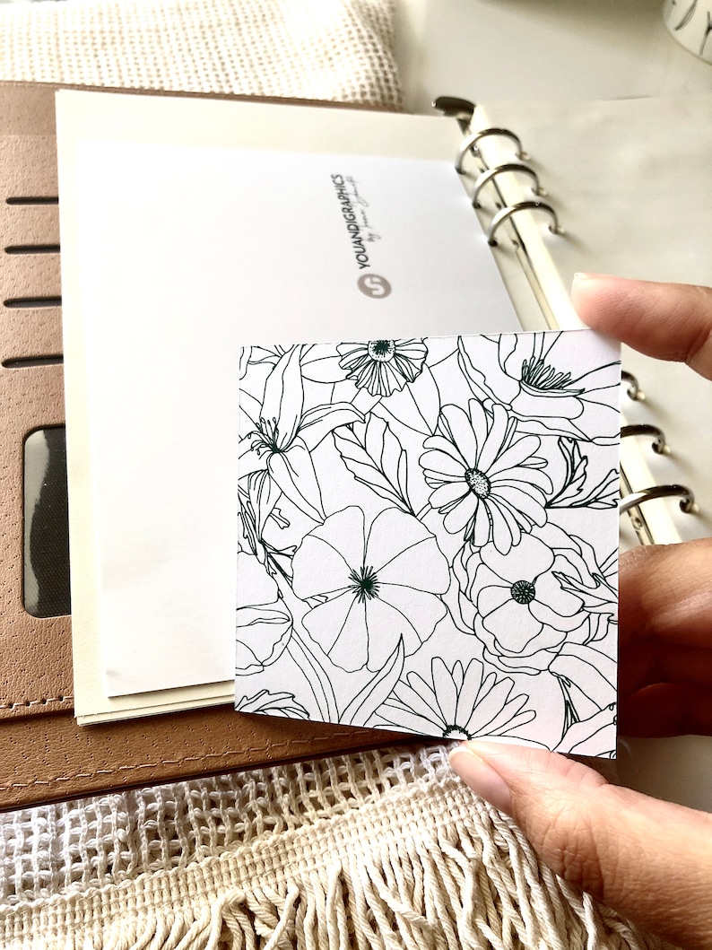 Printable Planner Cards Floral Design Cards Planner Tracking - Etsy