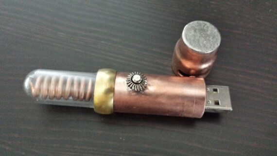 Items similar to Steampunk USB flash drive USB stick hand made in ...