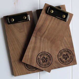 Check Presenters | Wood Mini Clipboard | OAK | Wood Check Holder ...